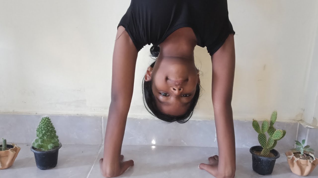 First lesson of gymnastics Handstanding... - YouTube
