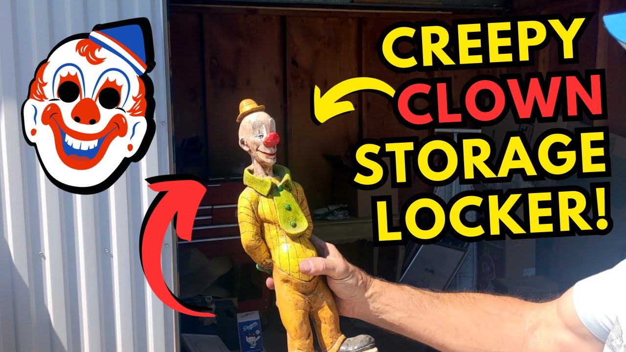 CREEPY Clown Found In Storage Locker! - YouTube