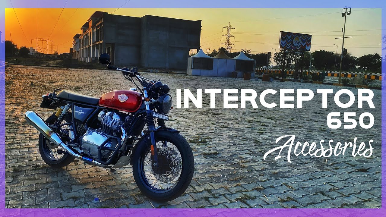 INTERCEPTOR 650 Modified | Zana Guard | HJG Aux Lights | Carbon Racing ...