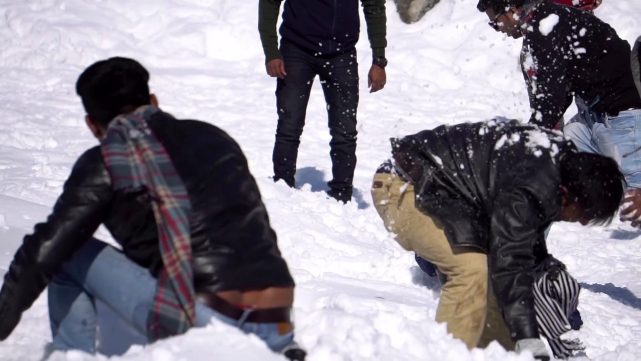 kulu manali | snow fight | river rafting | sony a6300 - YouTube