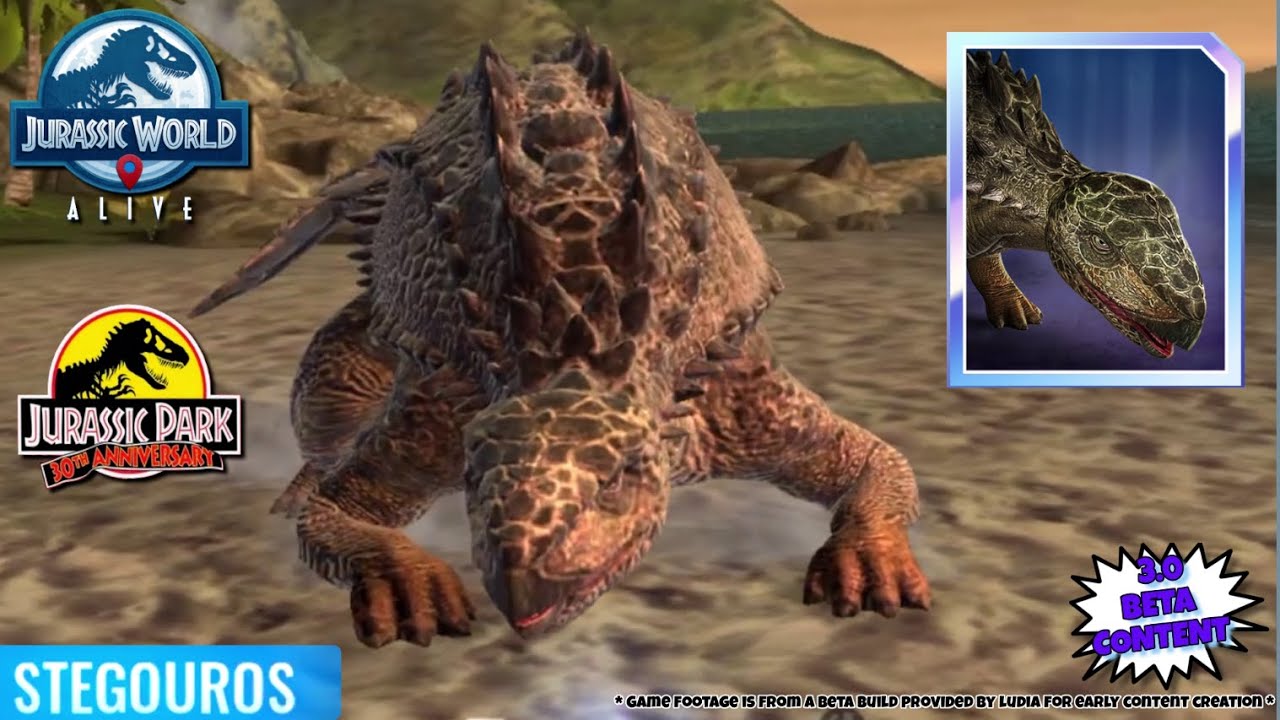 Omega STEGOUROS level 30 FIRST LOOK! Jurassic World Alive - YouTube