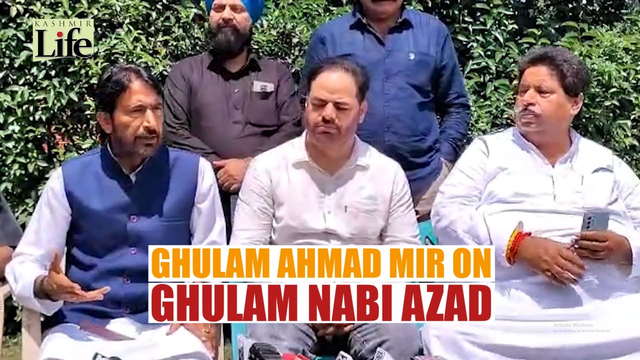 Ghulam Ahmad Mir On Ghulam Nabi Azad - YouTube
