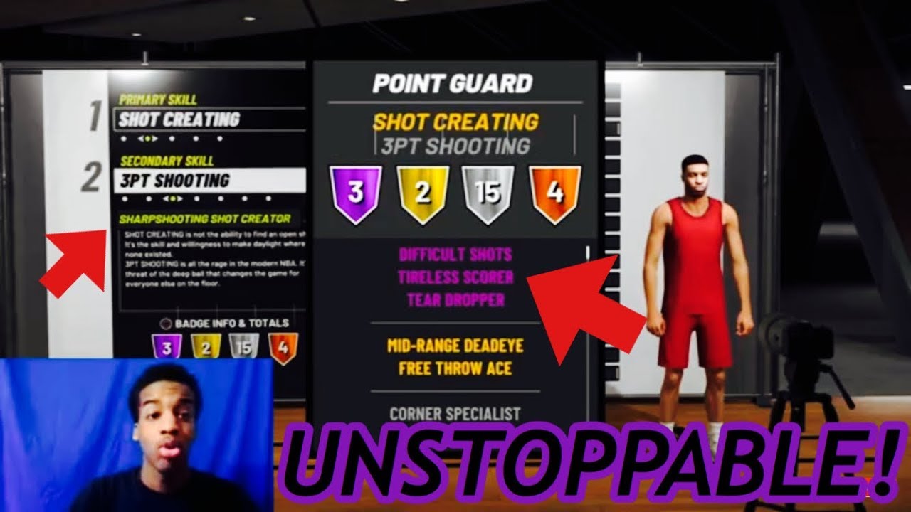 NBA 2K19 SHARPSHOOTING SHOT CREATOR ARCHETYPE!! OVERPOWERED SCORING ...