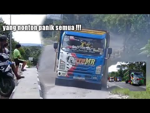 TANJAKAN NGRANDU ? || TRUK MUATAN PASIR GAK MAMPU NANJAK,AKHIRNYA DI TARIK DUA TRUK SEKALIGUS !!!