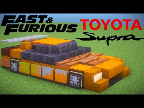 Minecraft (FAST & FURIOUS) Brian's Toyota Supra TUTORIAL - YouTube