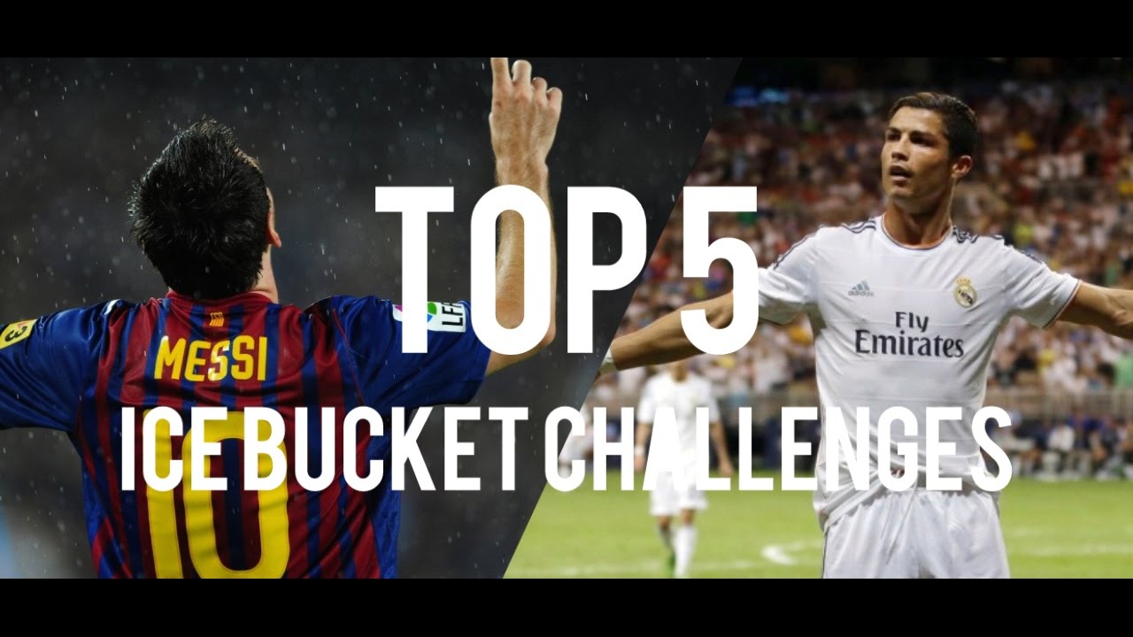 Top 5 Best Football Players Ice Bucket Challenge: CR7, Messi... - YouTube