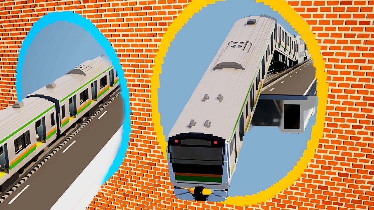 Trains Drive Through Portals - Teardown - YouTube