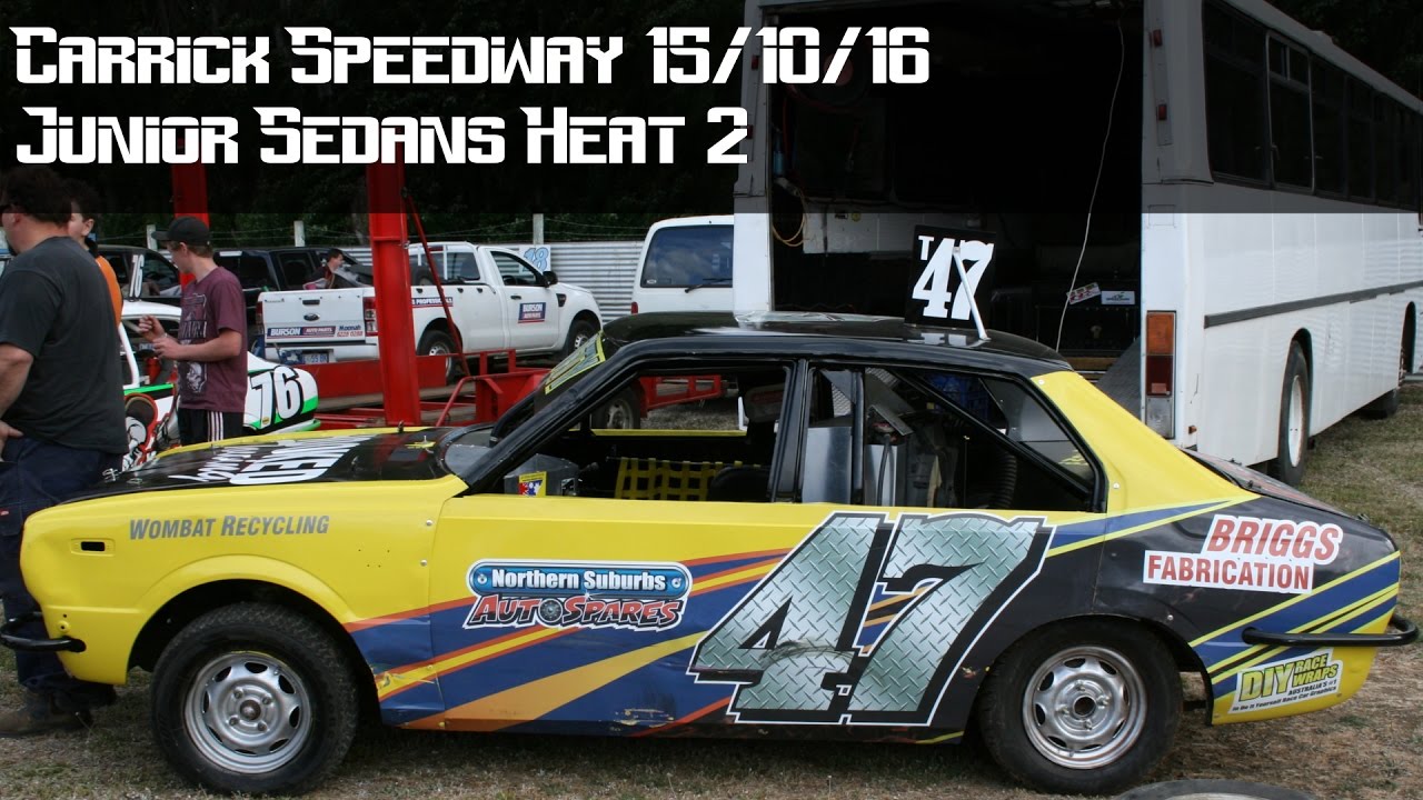 Junior Sedans Heat 2 - Carrick Speedway 15-10-16 - YouTube