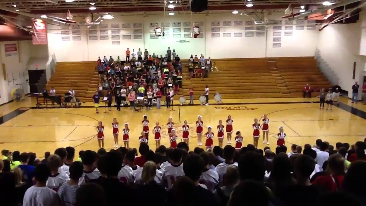 Lansing High School Cheer - Fall Pep Rally 2013 - YouTube