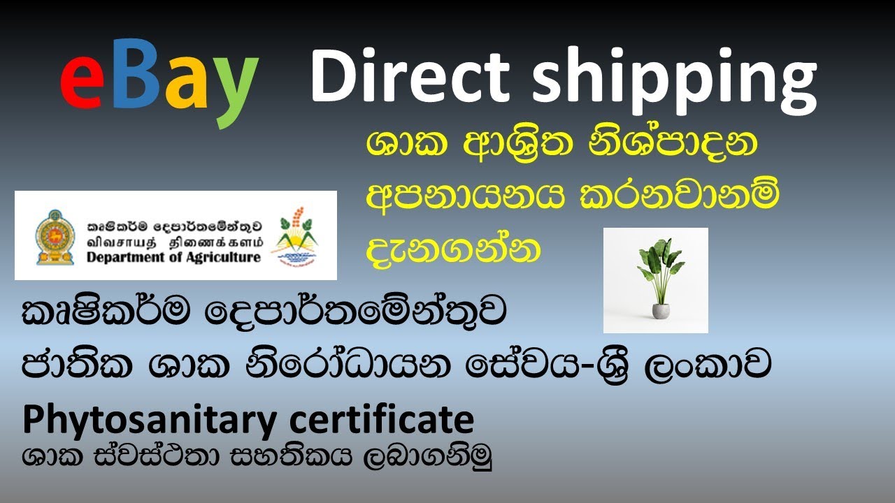 How to get phytosanitary certificate Sri Lanka for exporting plant ...