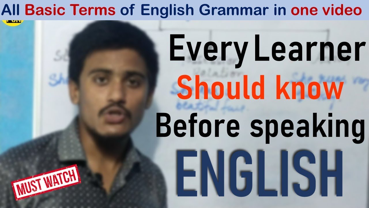 Basic And Fundamental Terms Of English Grammar || You Must Know || 100% ...