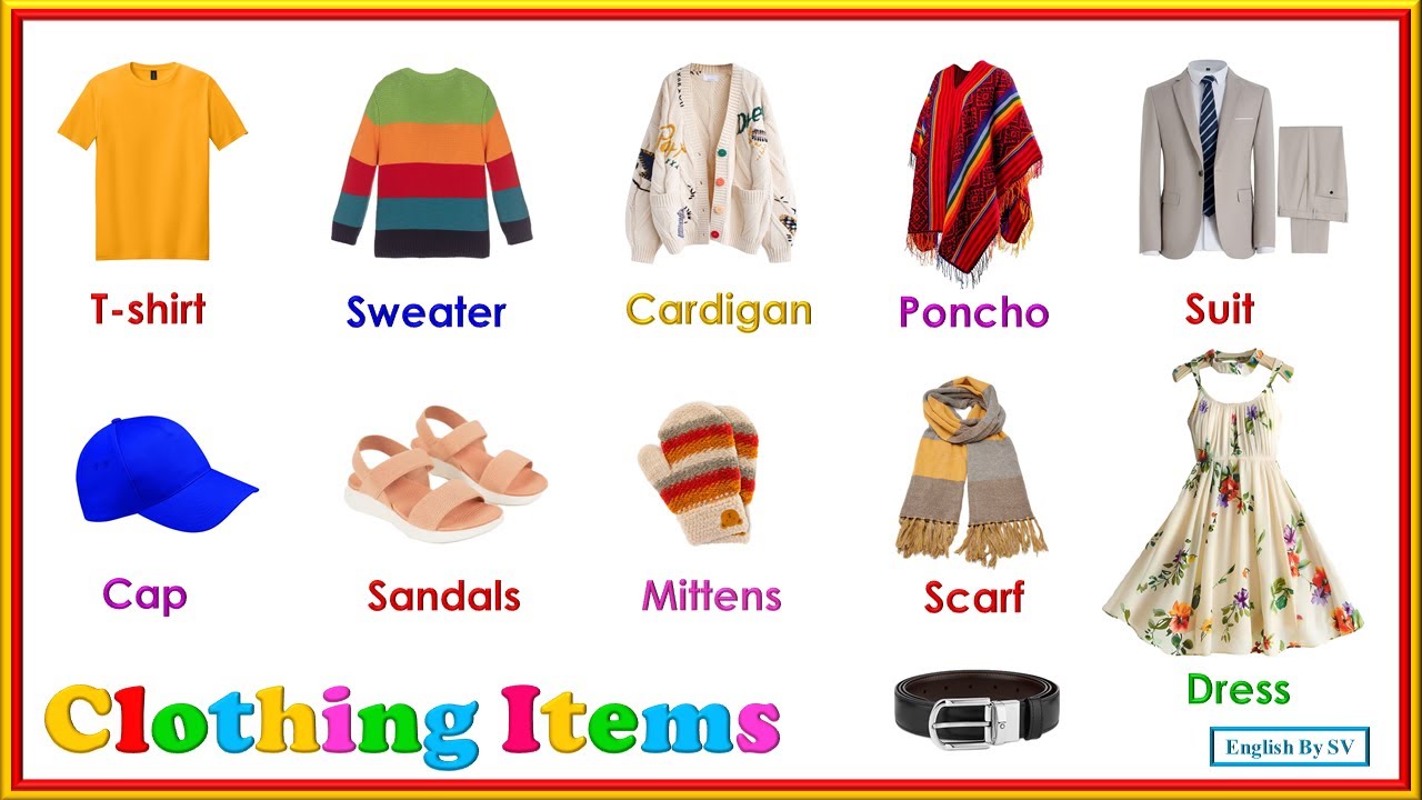 Learn Clothing Vocabulary in English - Basic Clothes for Beginners ...