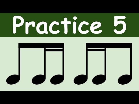 Eighth and 2 Sixteenth Notes (Ti-Tika, Tika-Ti) | Rhythm Practice 5 ...