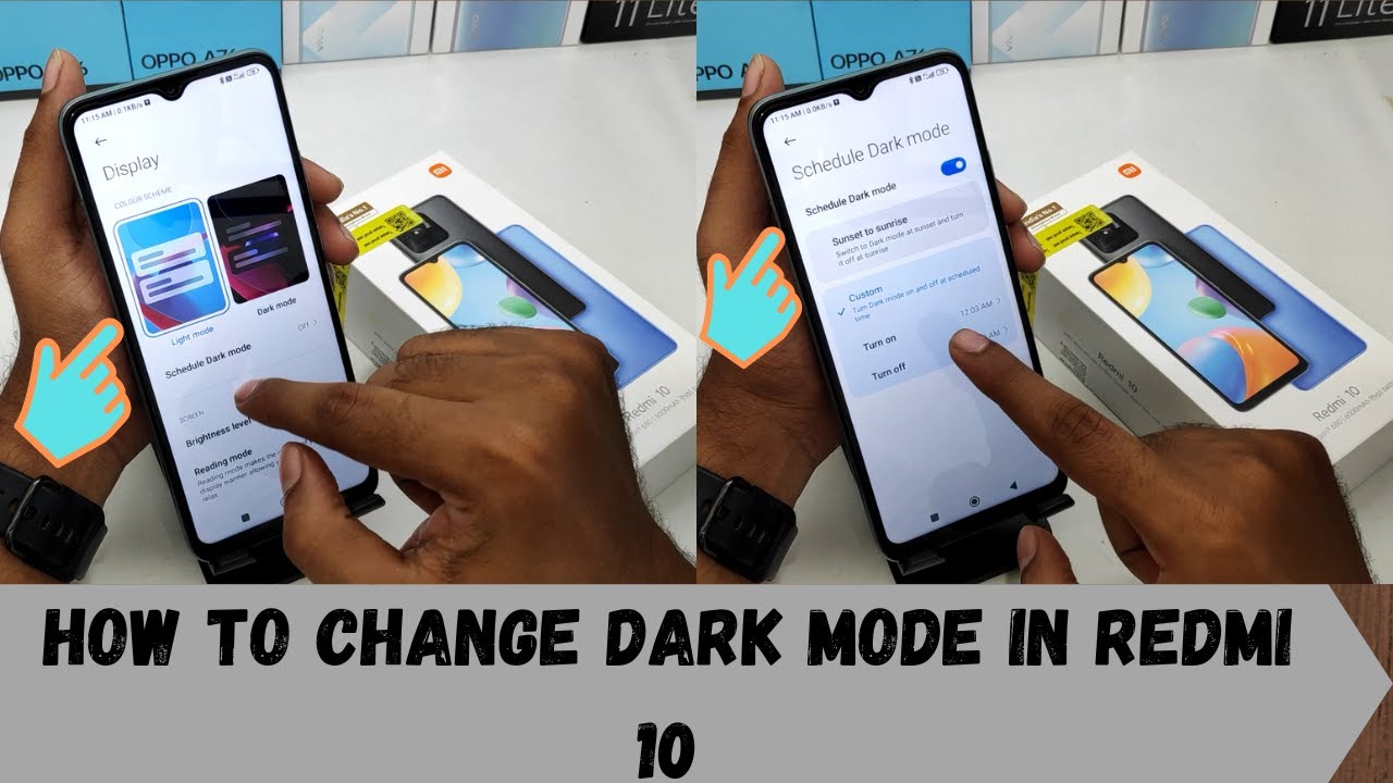 How to Set Dark Mode in REDMI 10| How to Enable Night Mode on XIAOMI ...