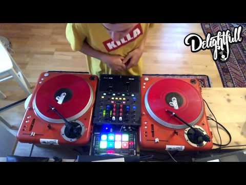 DJ DELightfull turntable scratch routine - DJ Shadow 'Rocket Fuel'