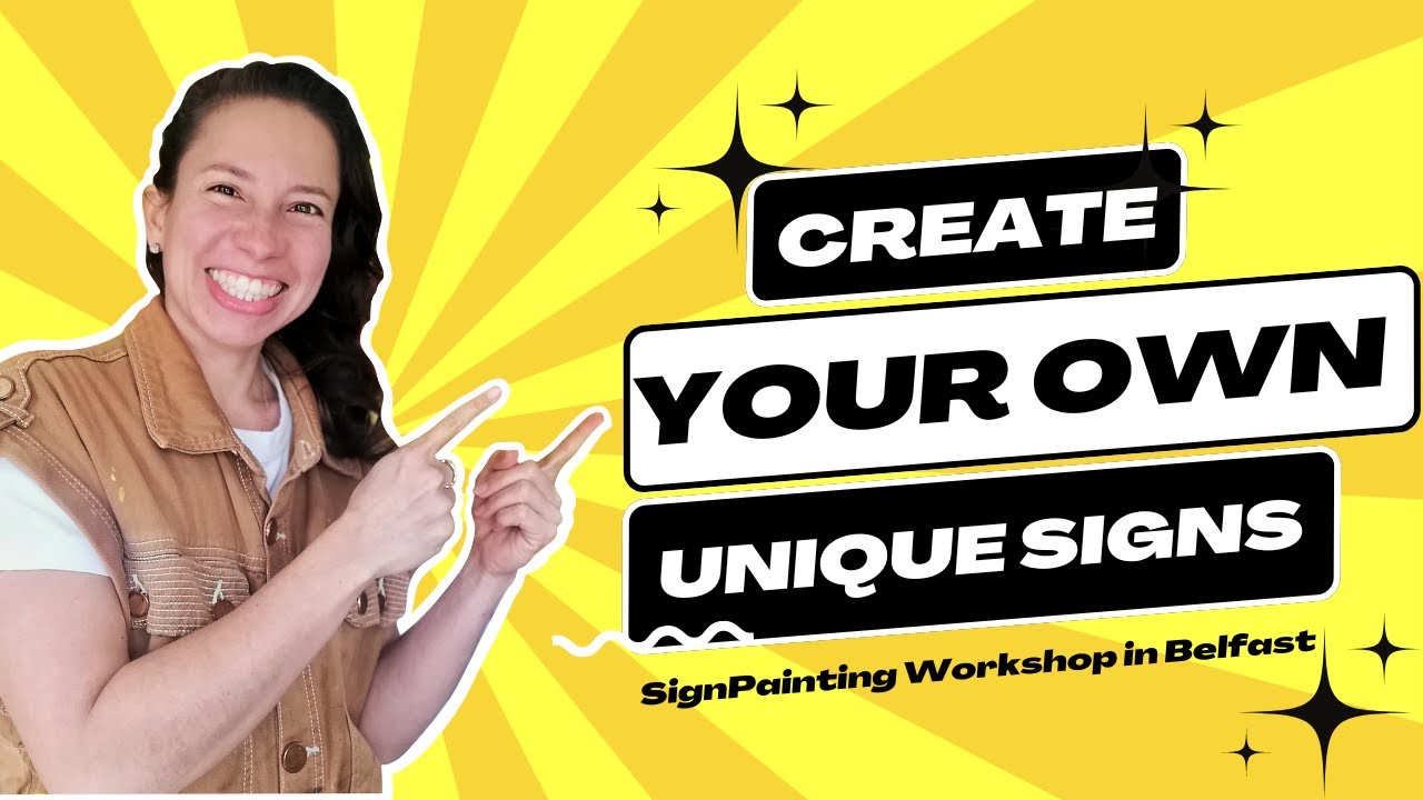 Create Your Own Unique Signs - SignPainting Workshop in Belfast - YouTube