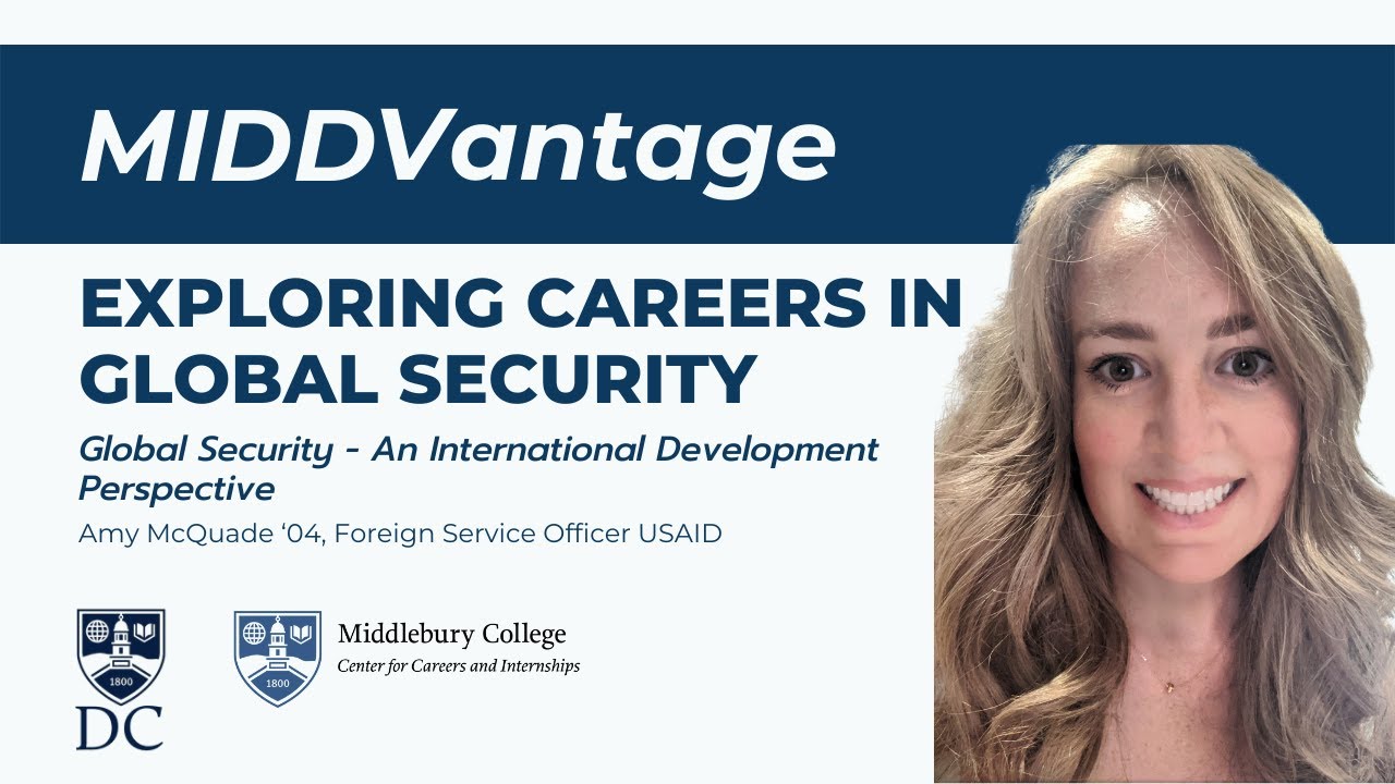 MIDDVantage Careers in Global Security Ep 6 with Amy McQuade ‘04 - YouTube