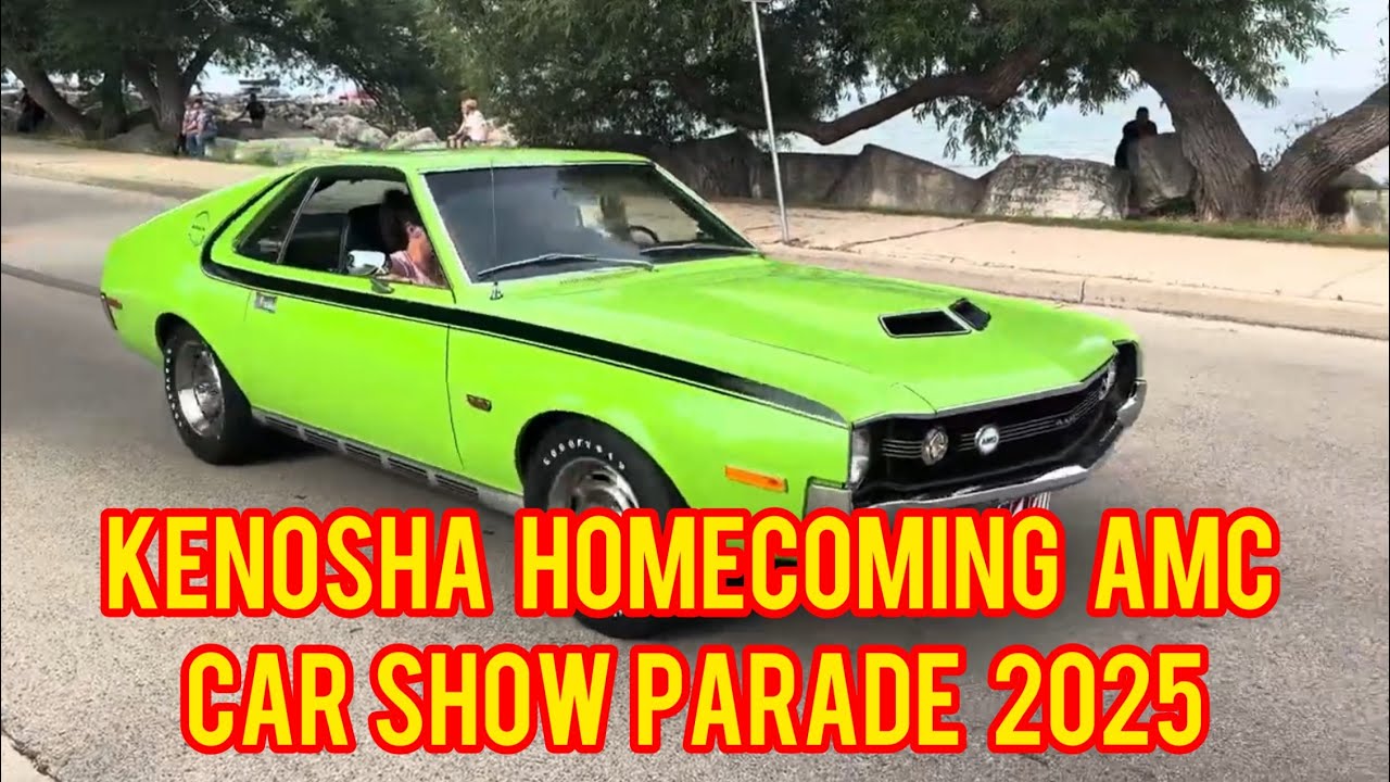 Kenosha Homecoming AMC Car Show Parade 2025 - YouTube