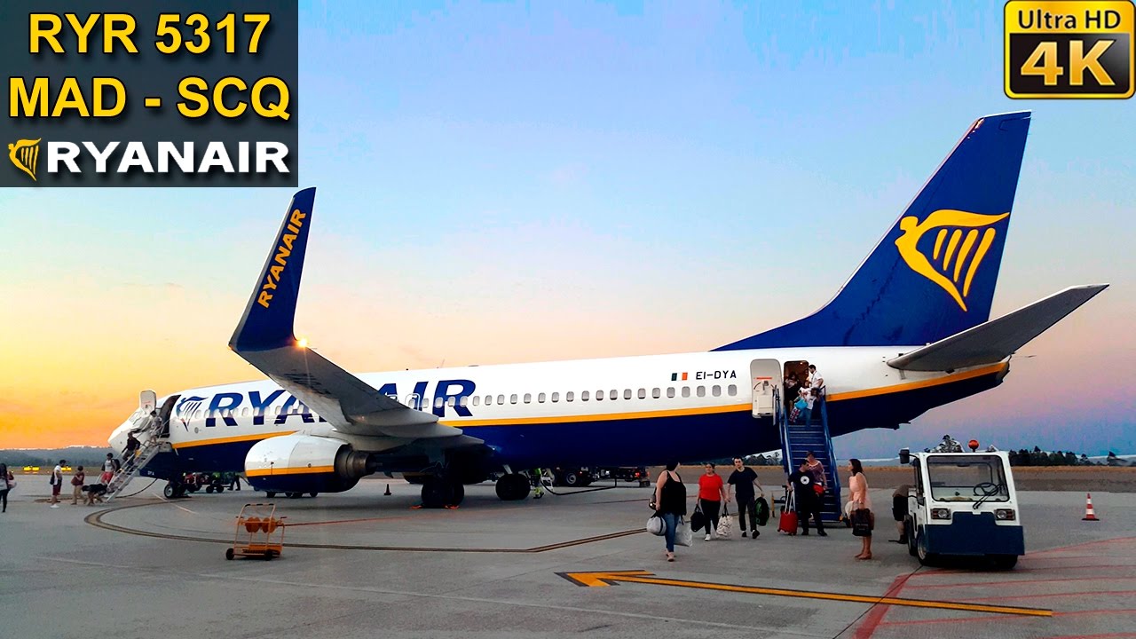 TRIP REPORT | HARD LANDING | Madrid - Santiago | RYANAIR - YouTube