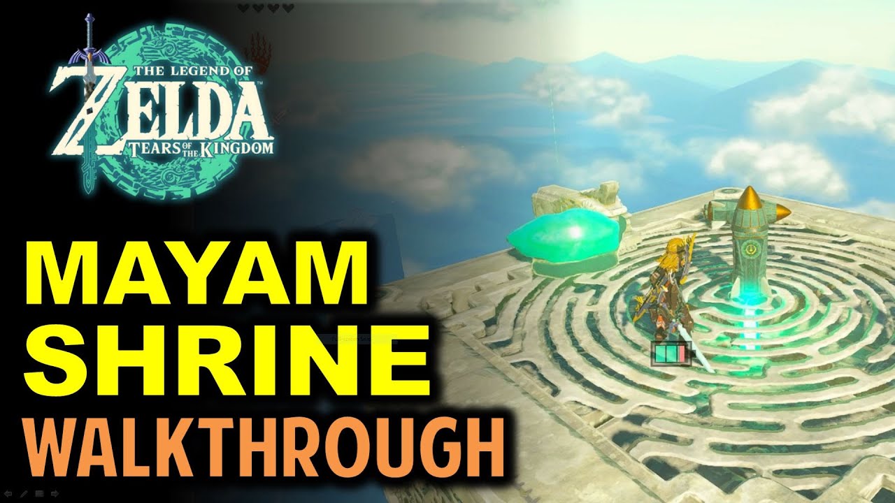 Mayam Shrine Walkthrough: North Hyrule Sky Crystal | Zelda Tears of the ...