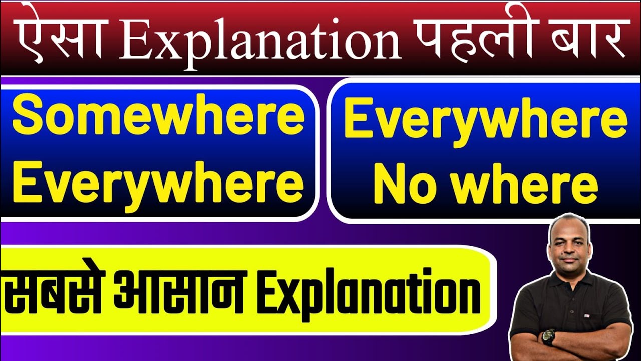 Somewhere || Anywhere || Everywhere || Nowhere #Adverbofplace #Adverbs ...