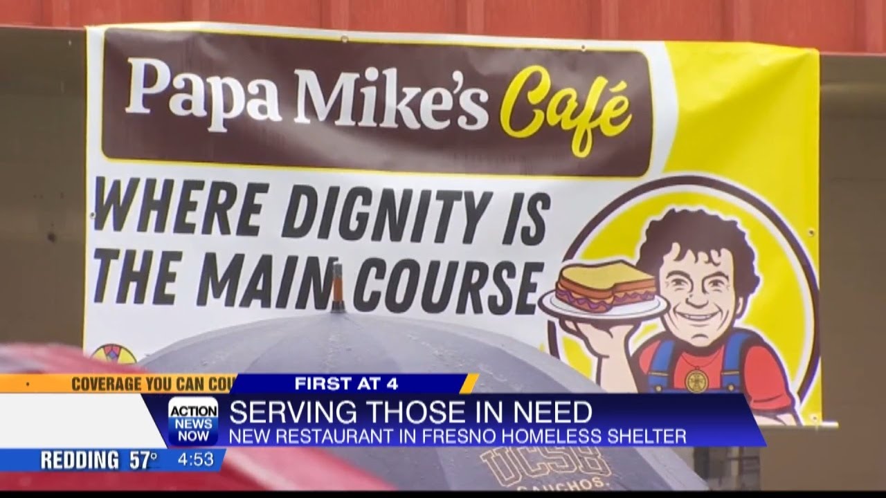 Papa Mike's Cafe in Fresno helping out those in need - YouTube