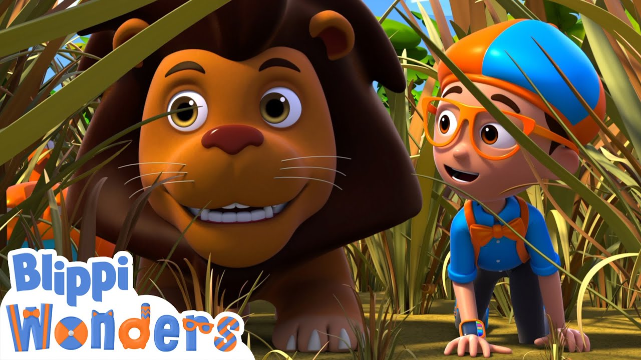 Learn how to ROAR like a Lion! | Blippi Wonders | Kids Cartoons | Party ...