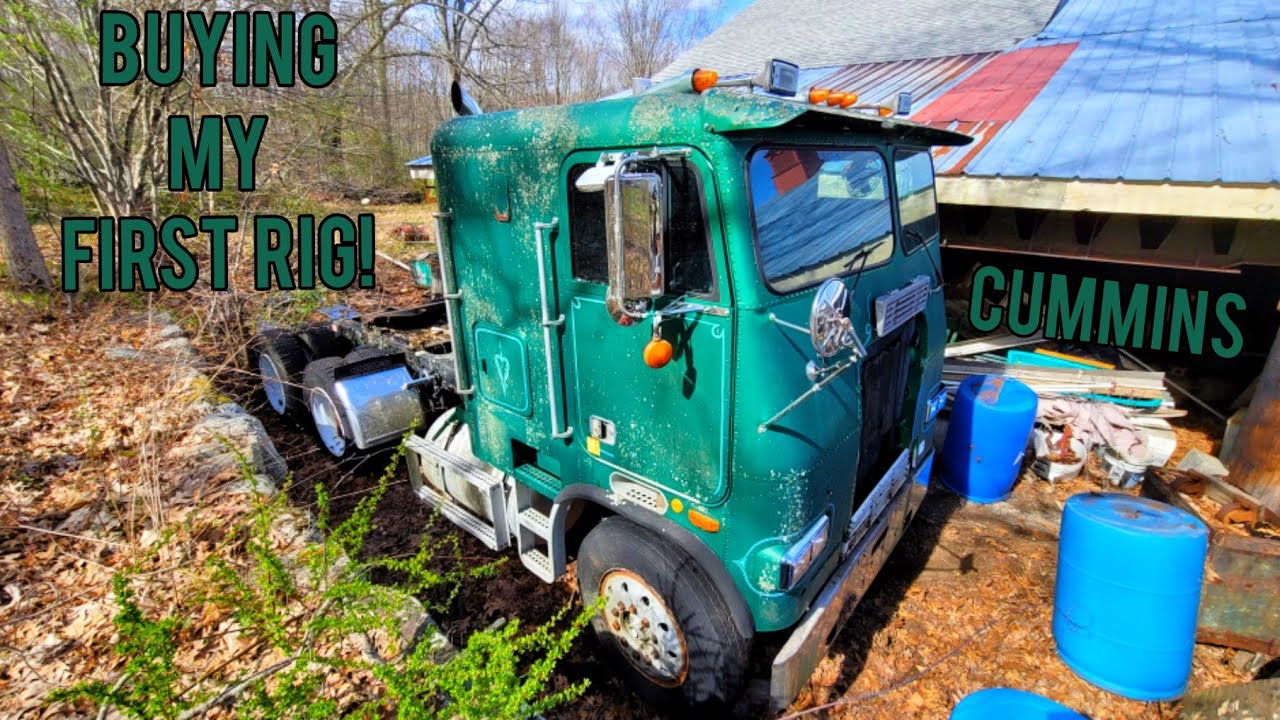 Buying my first cab over semi truck! 1987 Freightliner BIG CAM Cummins ...