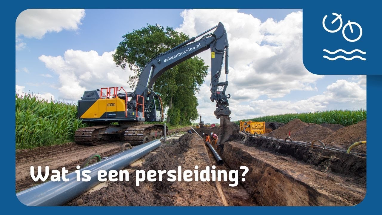 Persleiding | Aanleg nieuwe persleiding - YouTube