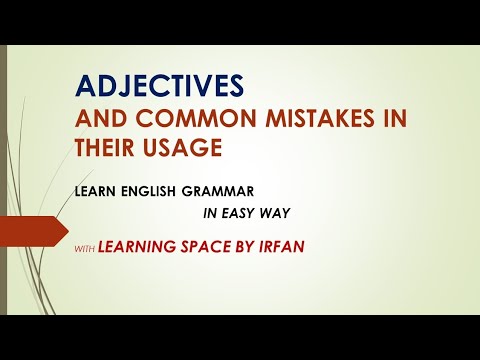 What You Don't Know About Adjectives | Avoid Common Mistakes | Learn ...