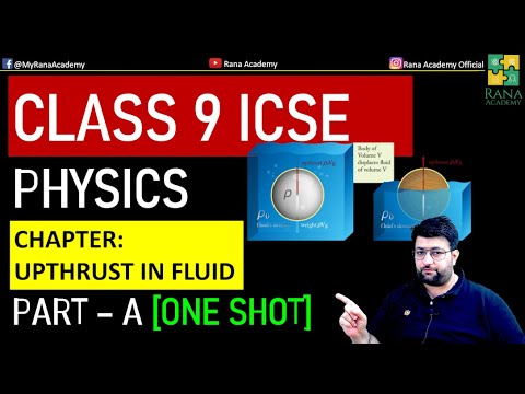 Revision Series: Chapter 5: Upthrust in Fluids | Part A | Class 9 ICSE ...