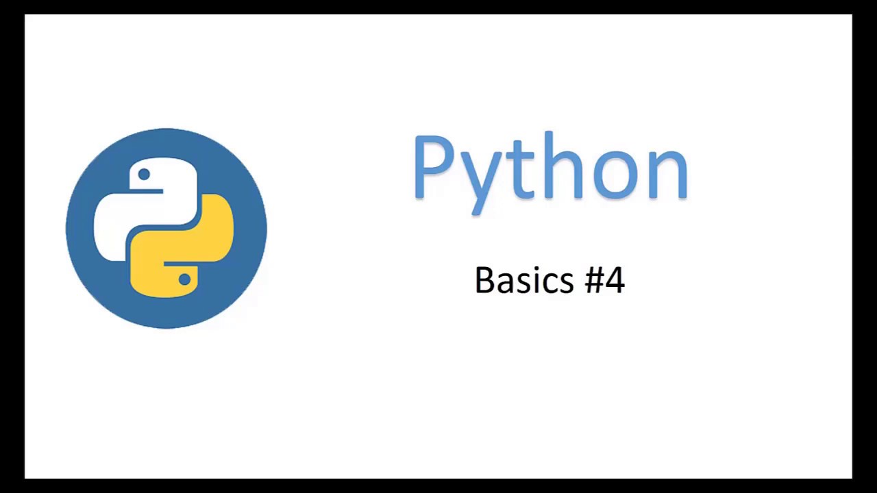 4 Python Basics Variables And Assignments Youtube 9333