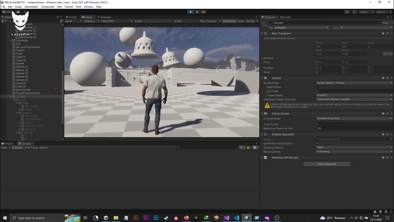 Integrating Unity3d Game With Erc721 Nft And Erc20 Ethereum Token Smart Contract Youtube