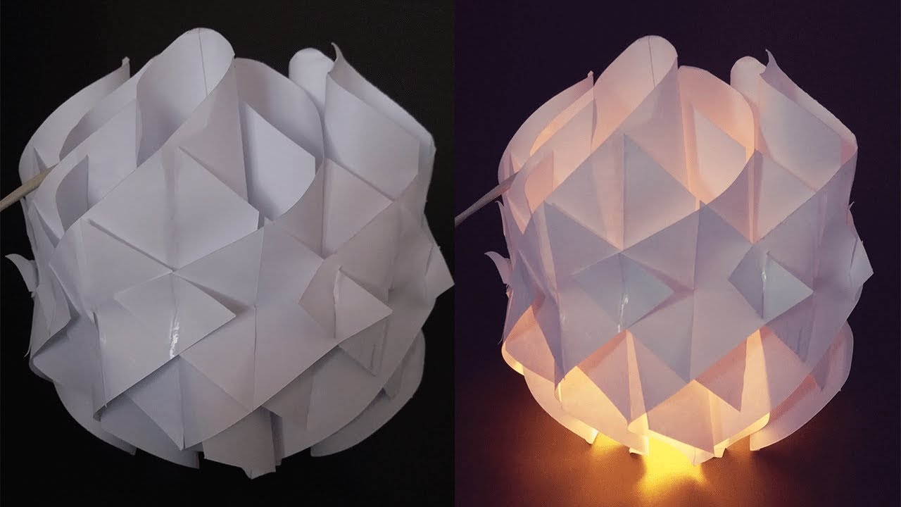 DIY, Paper Lamp Lantern : How To Make A Pendant Light Out Of Paper ...