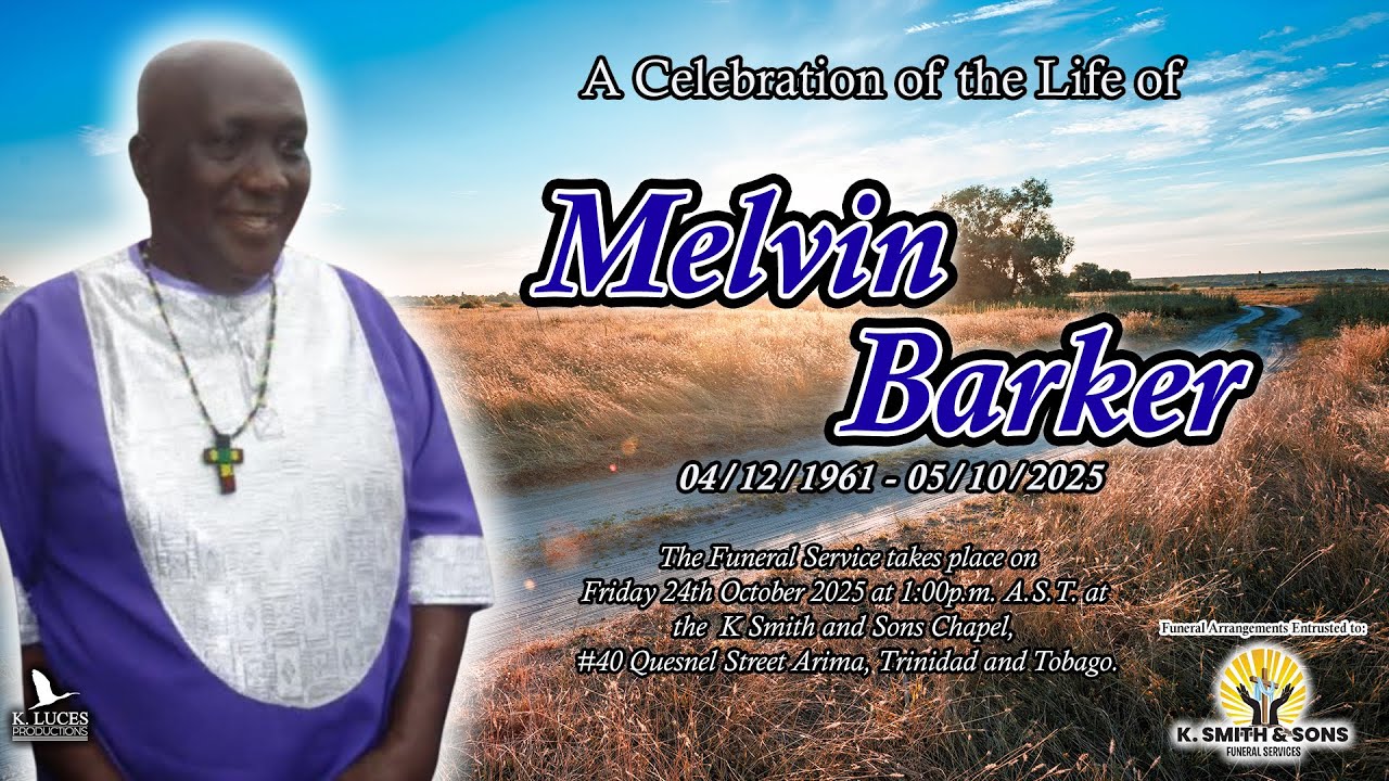 Funeral Service of Melvin Barker - YouTube