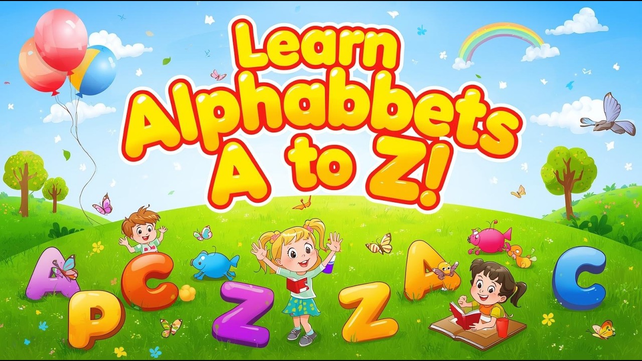 A to Z Alphabet Learning | 3D Cartoon Video for Kids - YouTube