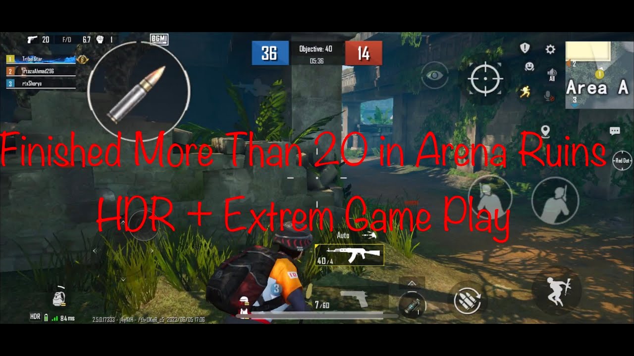 BGMI - Arena TDM Ruins Game Play - HDR + Extreme - Finished more Than ...