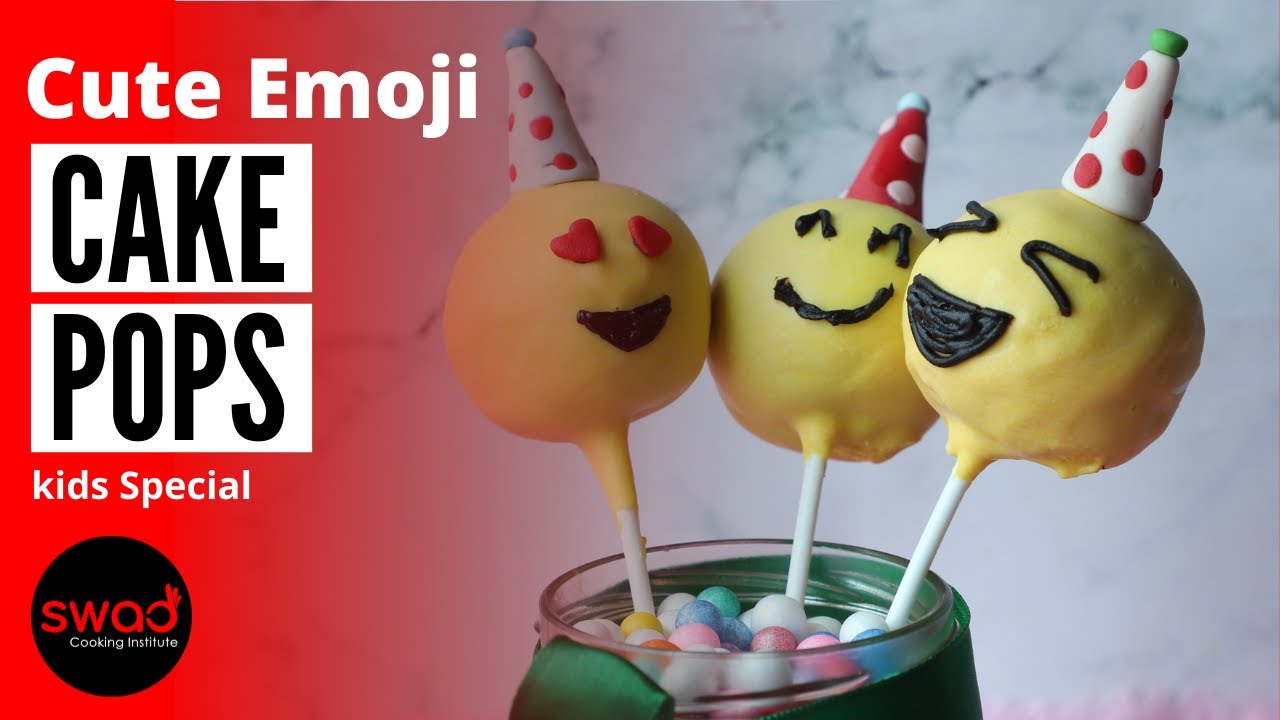 How to make Cake Pops | Cake Pops | Emoji Cake Pops | Kids Recipe ...