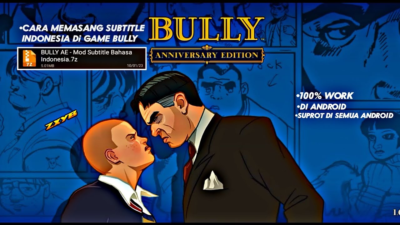 CARA MEMASANG SUBTITLE INDONESIA DI game bully. - YouTube