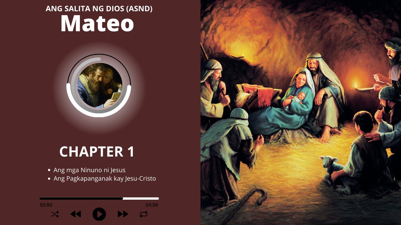 Mateo Chapter 1 | Ang mga Ninuno ni Jesus | Ang Kapanganakan ni Jesus | Tagalog Audio Bible ...