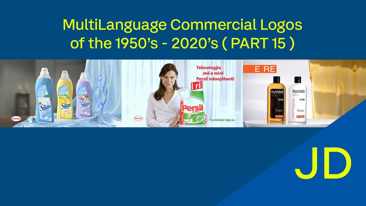 MultiLanguage Commercial Logos of the 1950’s - 2020’s ( PART 15 ) - YouTube
