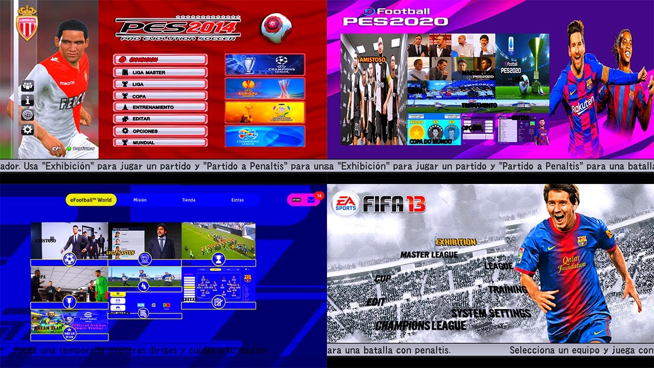 CREAR Y PERSONALIZAR TU PROPIO MENU EN PES 6 PSP-PPSSPP CREATE AND ...