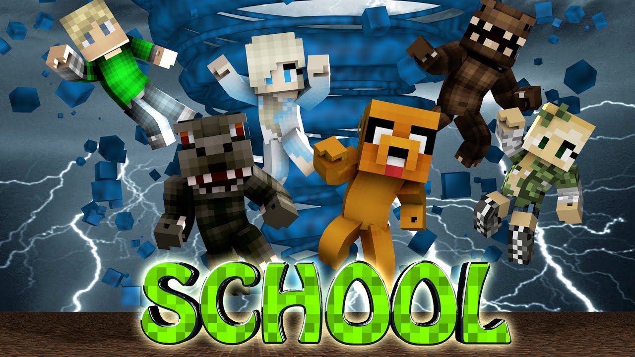 Minecraft School | Military School of Mods - Tornado Destroys School ...