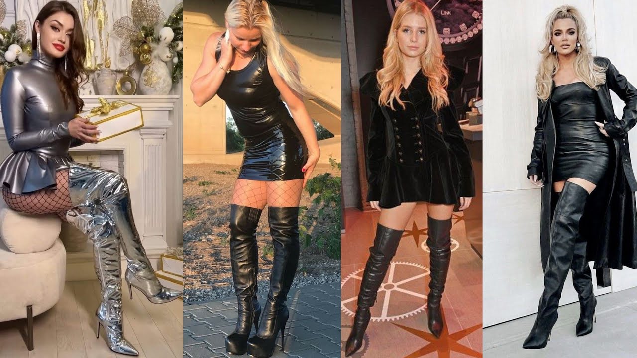 the classical and designer collection of leather and latex thigh high ...