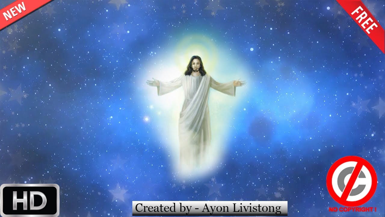 65, Free Christian Loop Background Video HD / jesus in galaxy ...