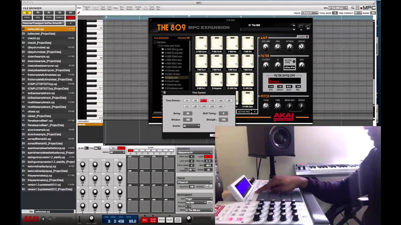 Checking Out The Akai MPC Expansion The 809 For The Akai MPC ...