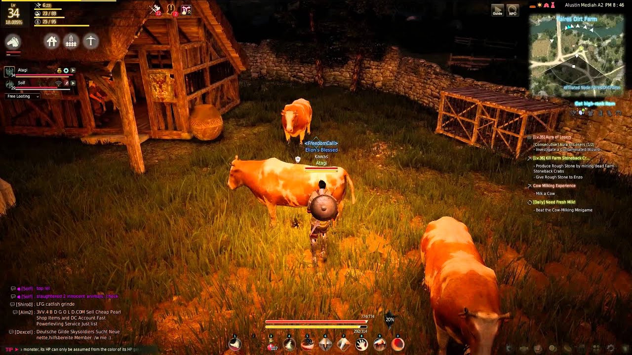 Black Desert - Milking Cows - YouTube