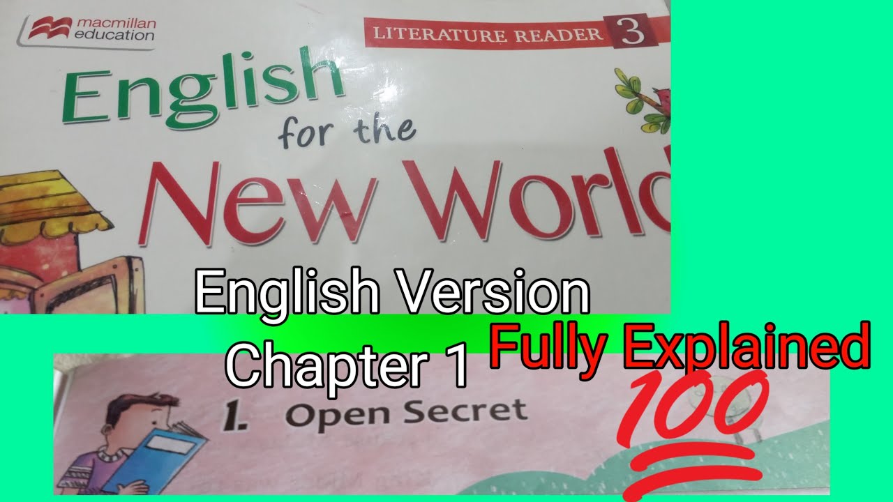 Class 3 English Lesson 1 Of Book Macmillan Education Open Secret ...