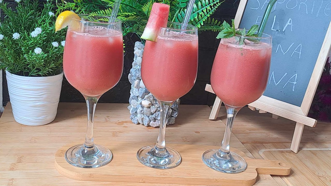 Una bevanda fresca e dissetante con l'anguria 🍹 - YouTube