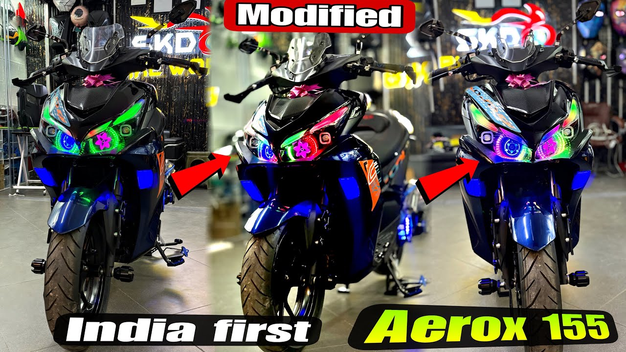 Sasuke Upgrades: Modified Aerox 155 Headlights | Aerox Modifications ...